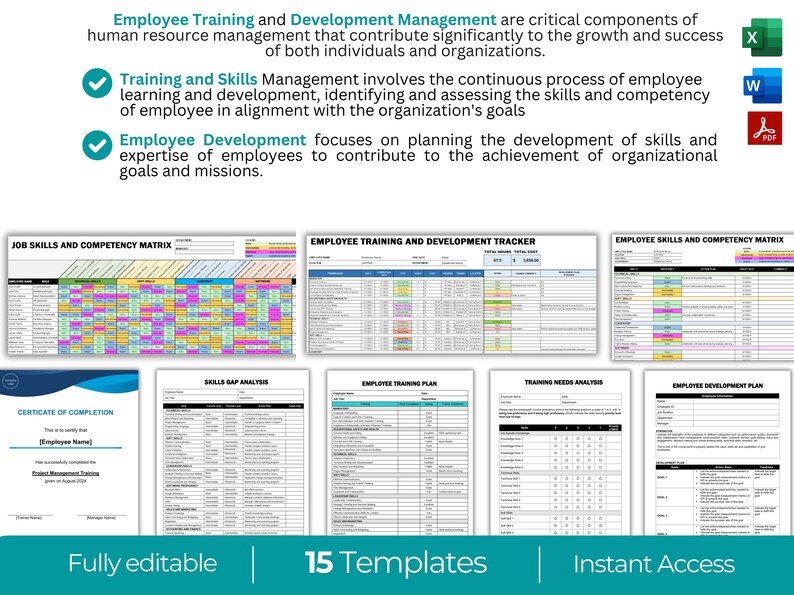 Employee Training Bundle, New Hire Training Plan, Training Checklist ...