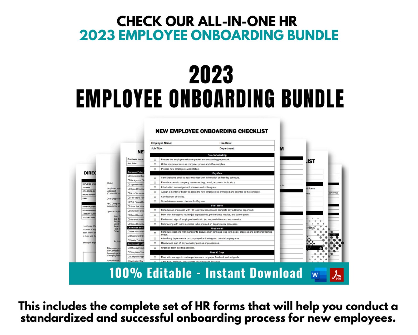 Job Offer Letter Template, Employment Contract, New Hire Document ...