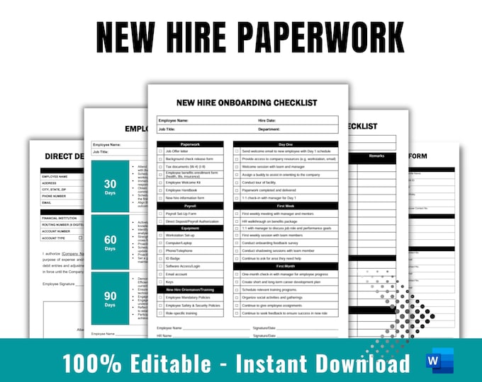 Employee 30 60 90 Day Plan, Employee Onboarding Plan, New Hire ...