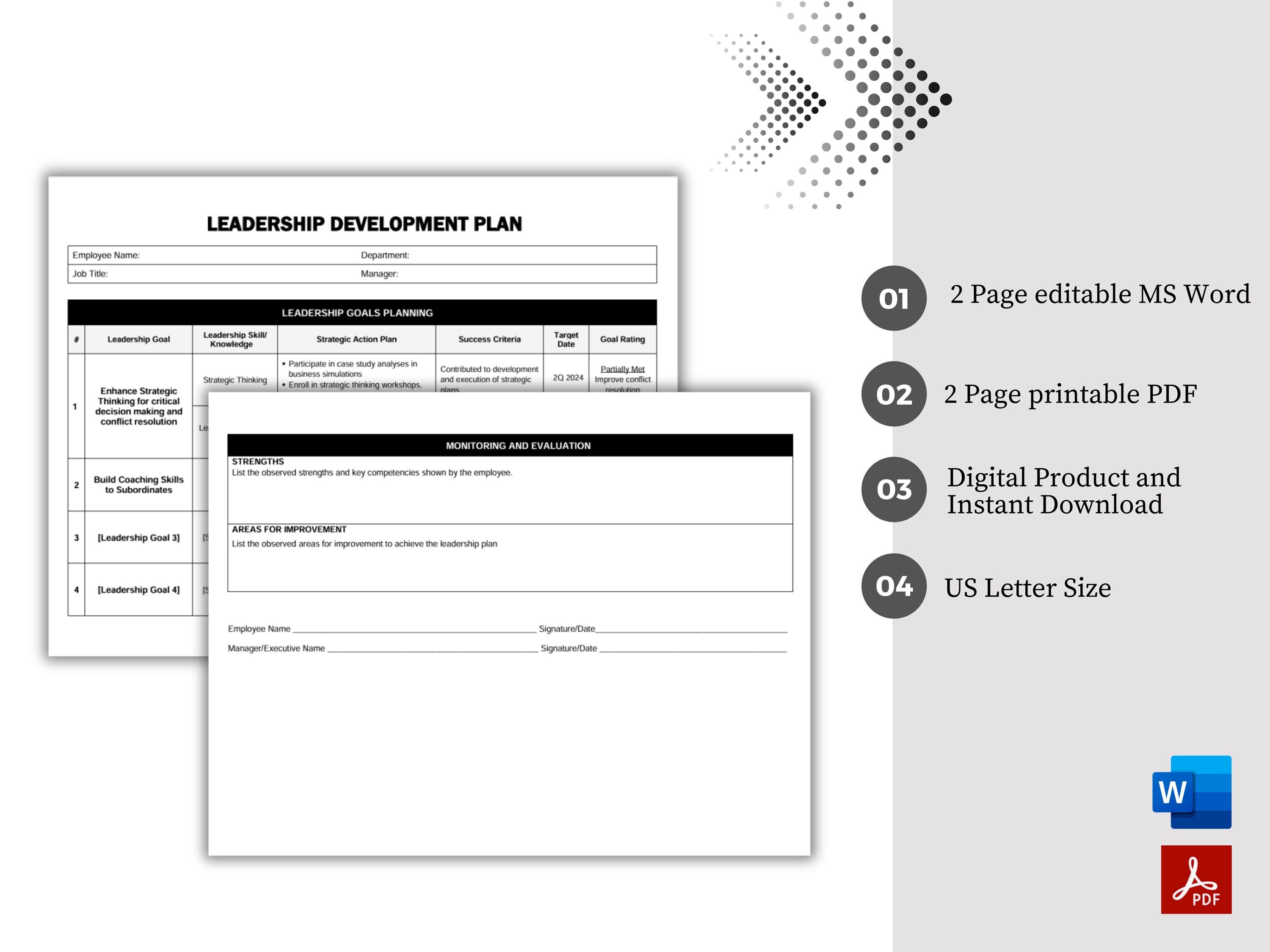 Leadership Development Plan, Employee Development Plan, Individual ...