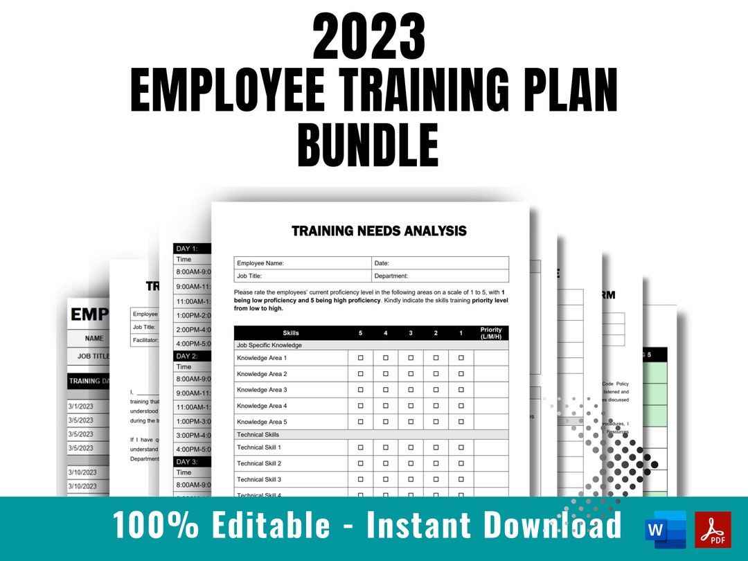 Employee Training Bundle New Hire Training Plan Training - Etsy