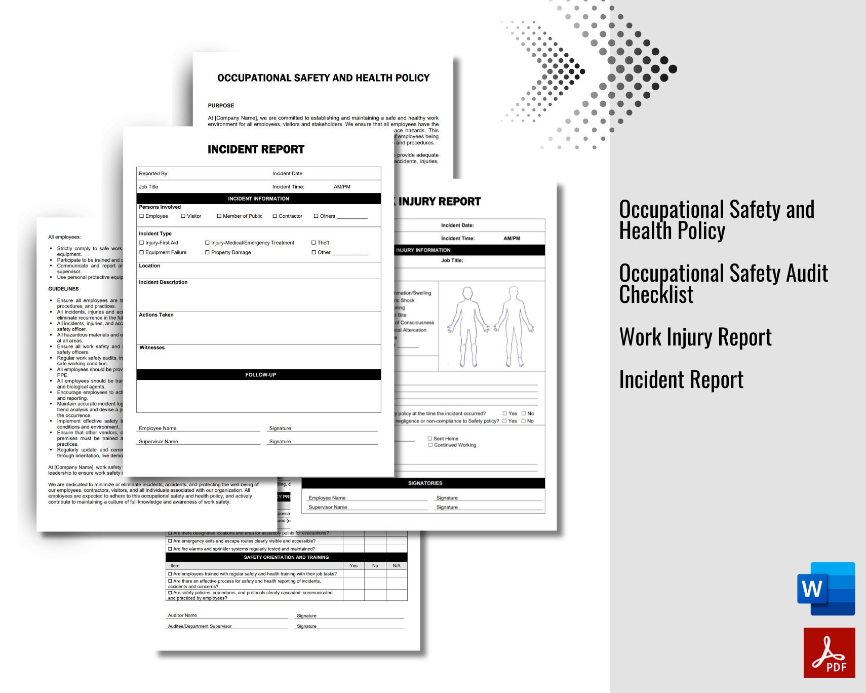 Incident Report Template, Work Accident Report, Accident Report, Health ...