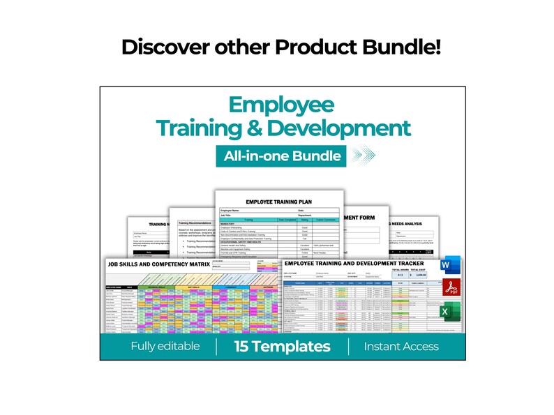 Skills Development Plan, Skills Matrix, Employee Development Plan ...