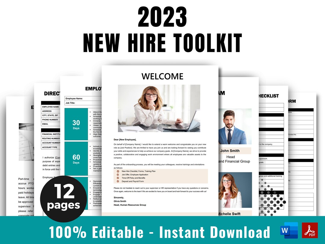 New Hire Toolkit Employee Onboarding Job Offer New Hire - Etsy