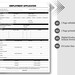 Job Application for Employment Form, Employment Application, Printable ...
