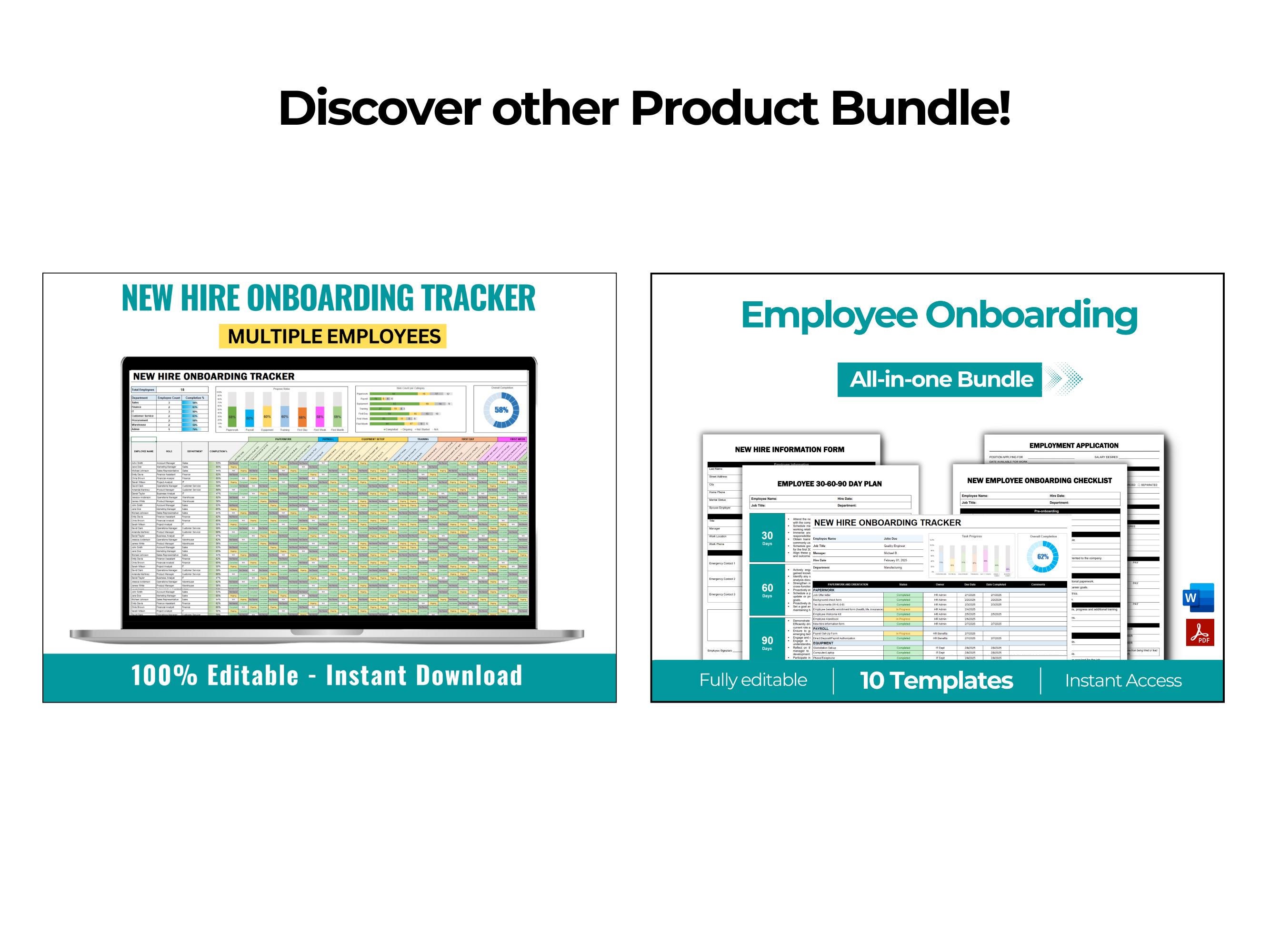 New Hire Checklist, New Hire Packet, New Hire Onboarding, Job Offer ...
