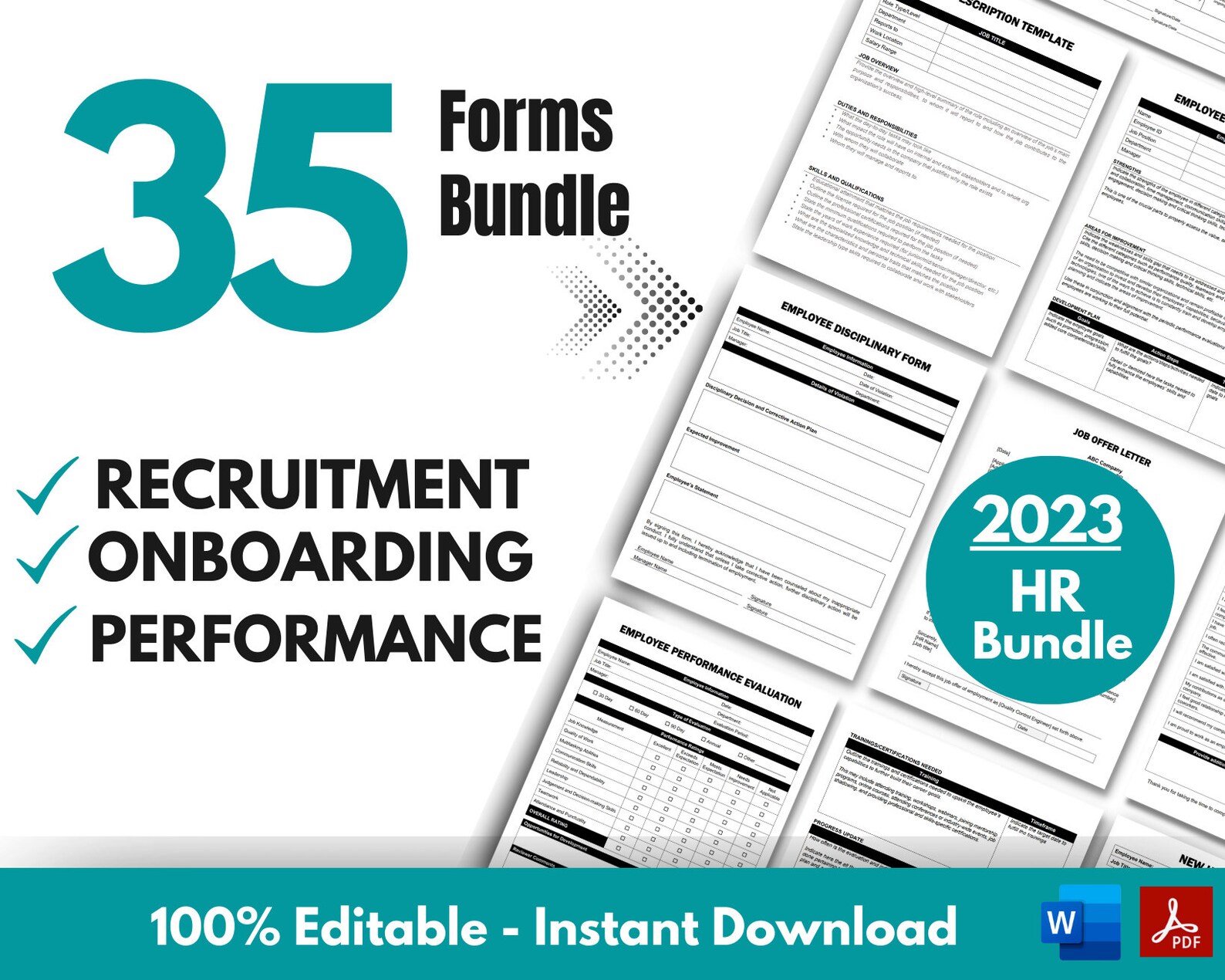 HR Forms HR Templates Recruitment New Hire Packet New Hire - Etsy