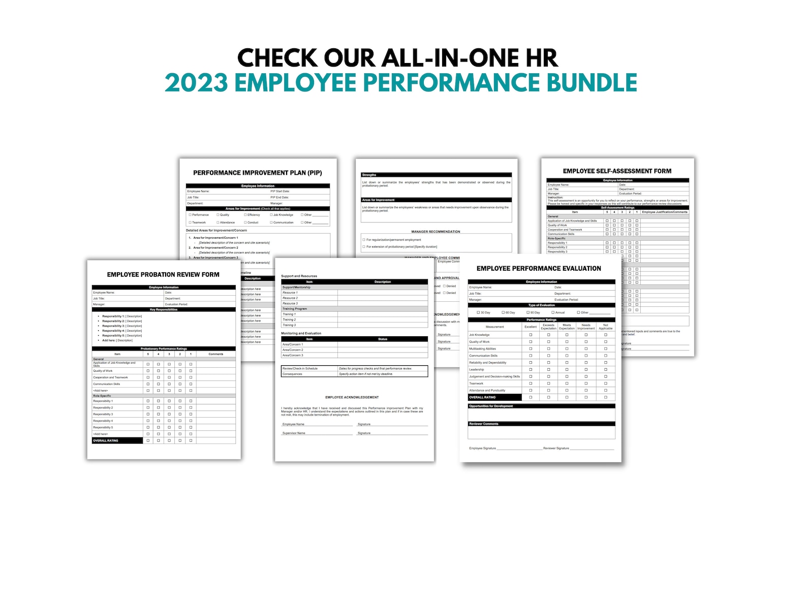 Employee Probation Review Template, Employee Probationary, Employee ...