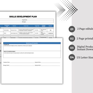 Skills Development Plan, Skills Matrix, Employee Development Plan ...