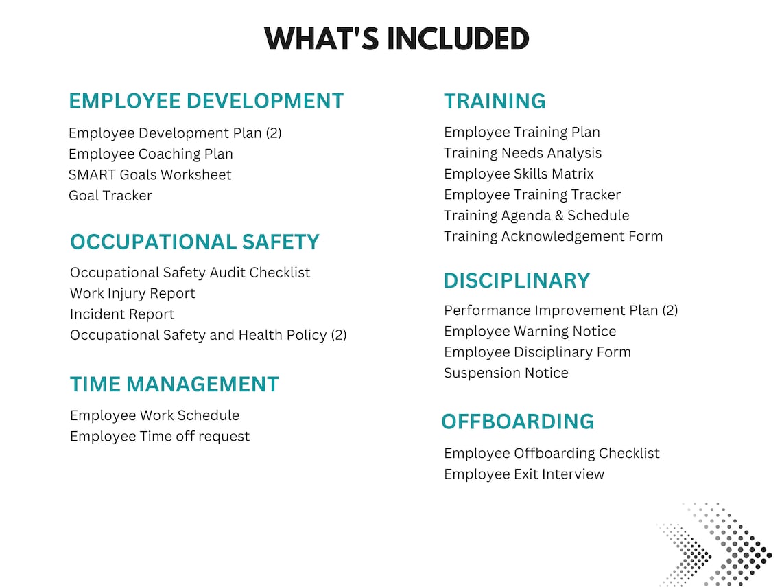 HR Forms, HR Templates, Recruitment, New Hire Packet, New Hire ...