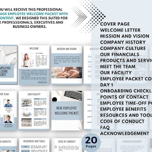 Employee Welcome Packet, Employee Onboarding Handbook, New Employee Onboarding Handbook, New ...