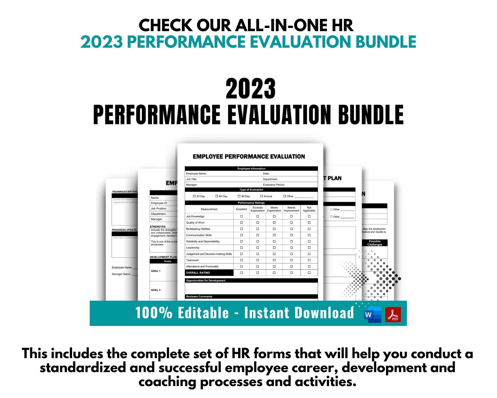 Performance Improvement Plan Template Employee Performance - Etsy