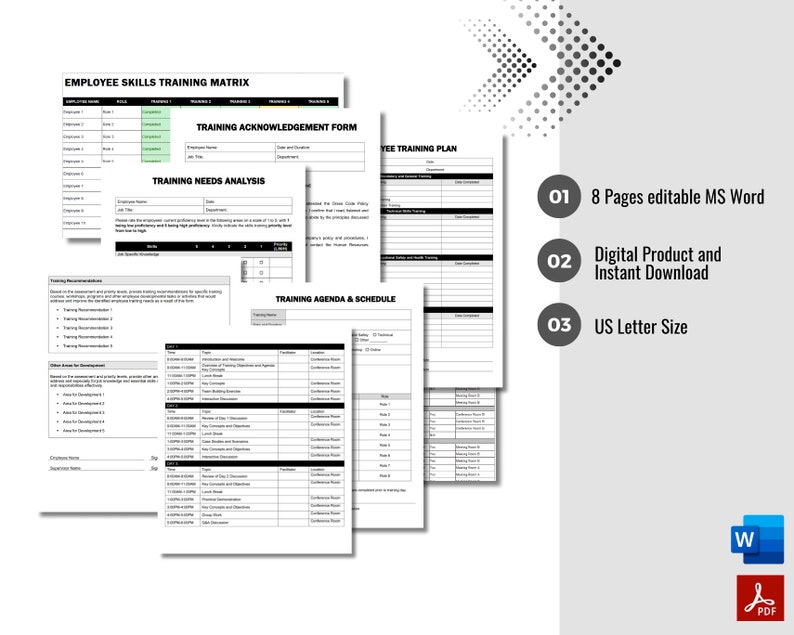 Employee Training Bundle New Hire Training Plan Training - Etsy