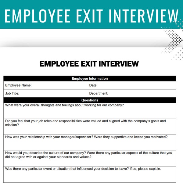 Employee Exit Interview - Etsy
