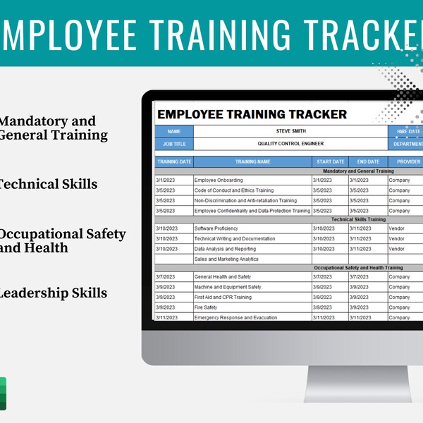 Employee Training Tracker - Etsy