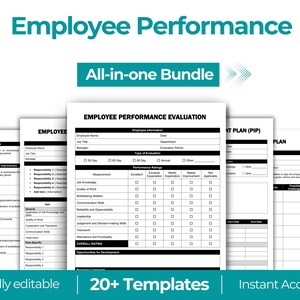 Employee Performance Bundle, Employee Performance Evaluation ...