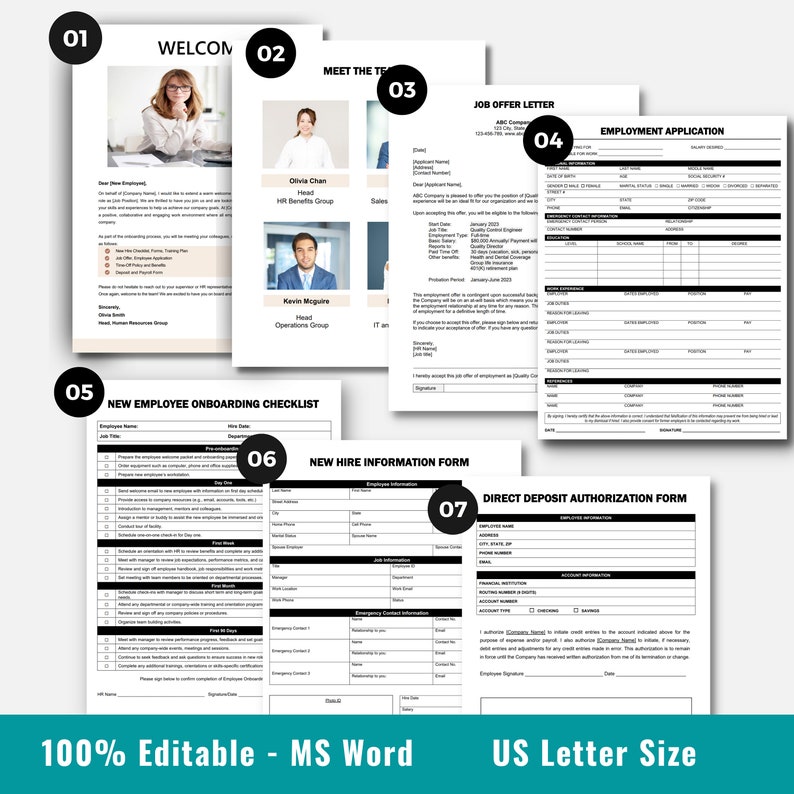 New Hire Toolkit Employee Onboarding Job Offer New Hire - Etsy