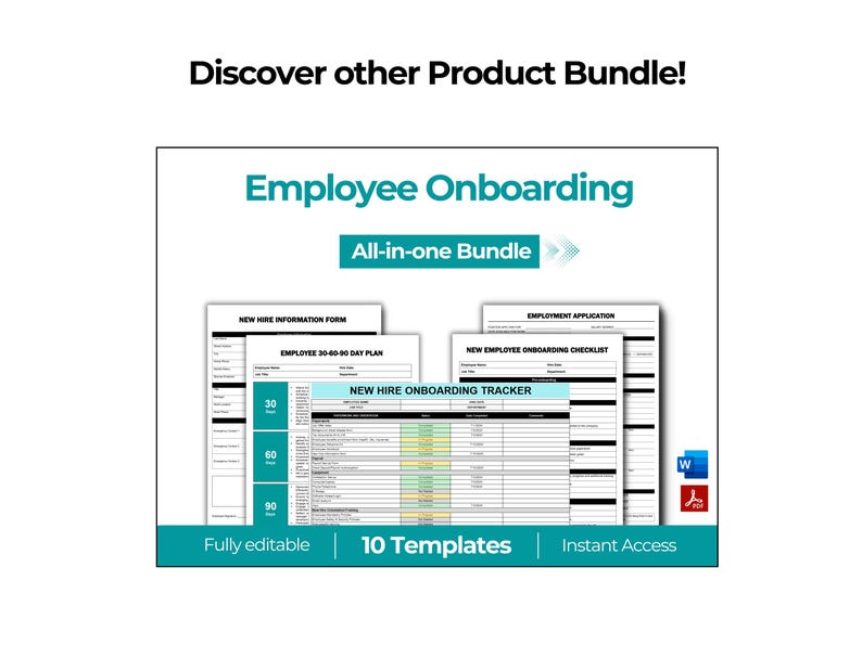 Employee 30 60 90 Day Plan, Employee Onboarding Plan, New Hire ...