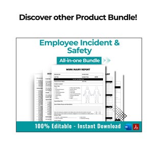Injury Report, Work Accident Report, Incident Report, Employee Safety ...