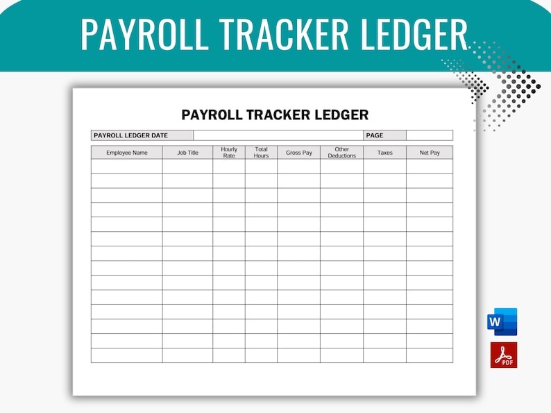 Payroll Tracker, Employee Payroll, Payroll Report, Small Business ...