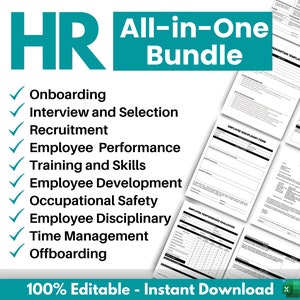 HR Forms, HR Templates, Recruitment, New Hire Packet, New Hire ...
