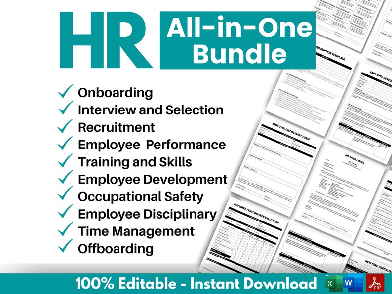 HR Forms, HR Templates, Recruitment, New Hire Packet, New Hire ...