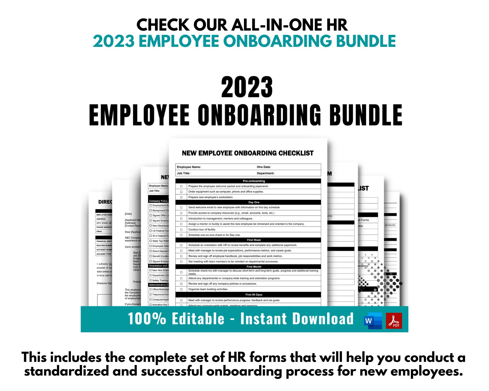 New Hire Checklist, New Hire Orientation, Employee Onboarding, Employee ...