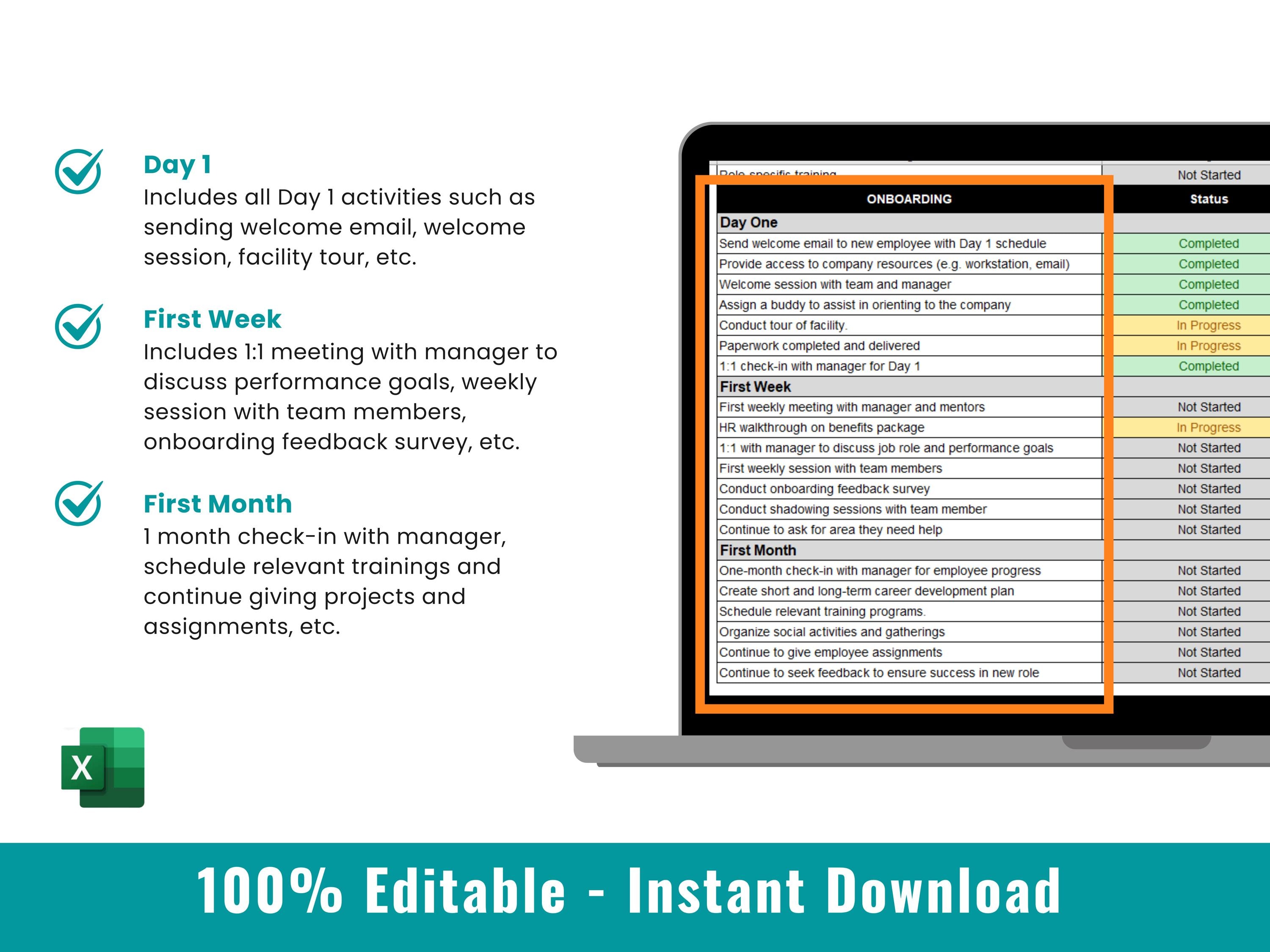 New Hire Checklist, New Hire Packet, New Hire Onboarding, Job Offer ...