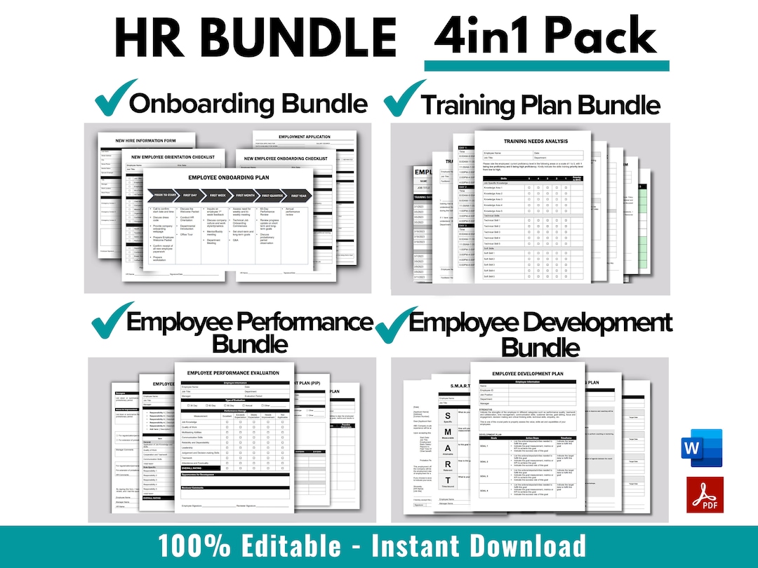 Human Resources Forms, HR Templates, HR Forms, Employee Onboarding ...