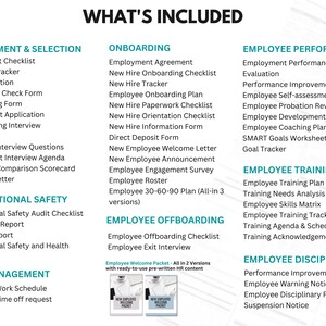 HR Forms, HR Templates, Recruitment, New Hire Packet, New Hire ...