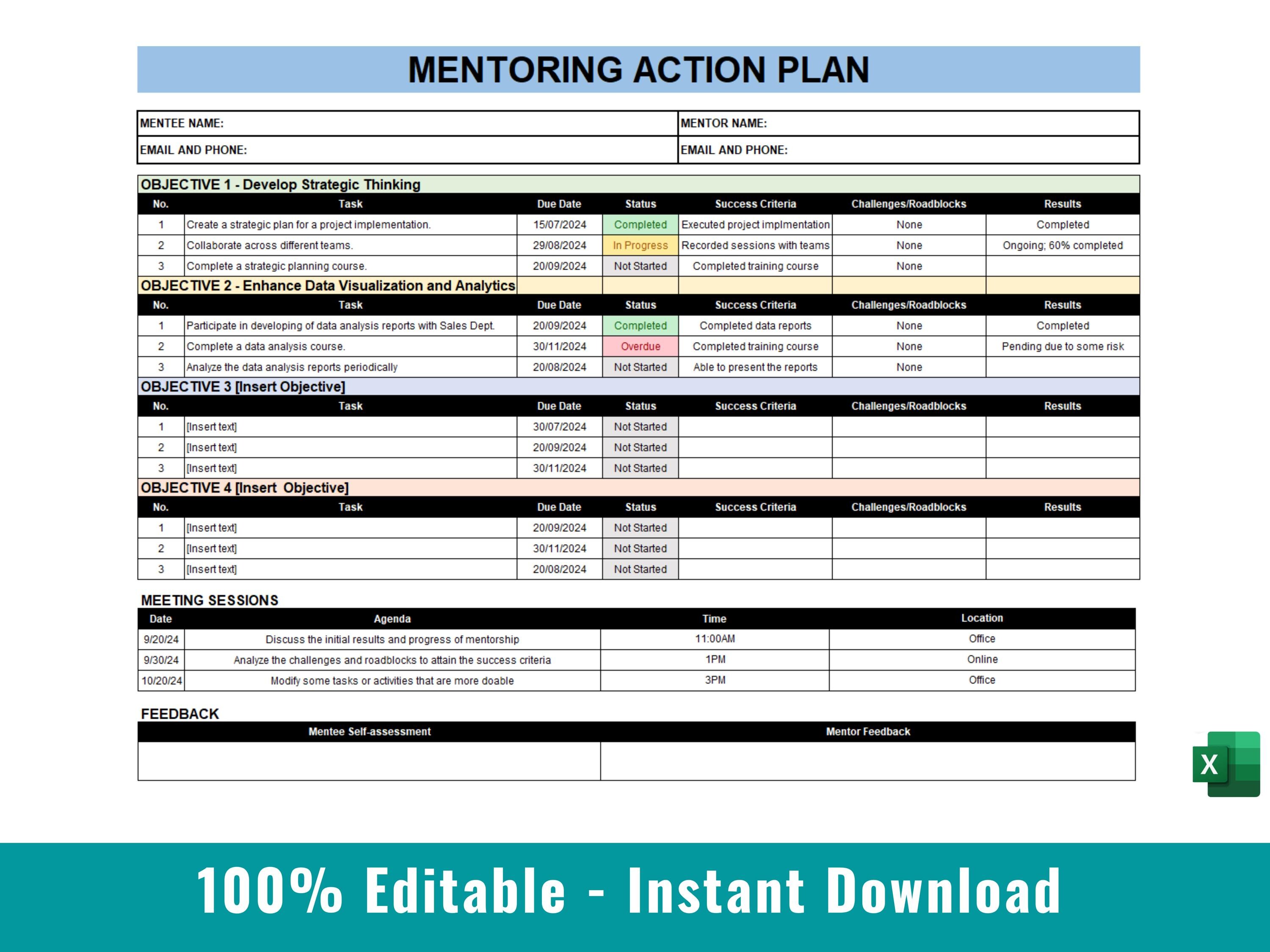 Mentoring Action Plan, Coaching and Mentoring, Career Coaching ...