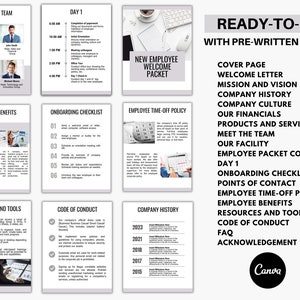 Employee Welcome Packet, Employee Onboarding Handbook, New Employee ...