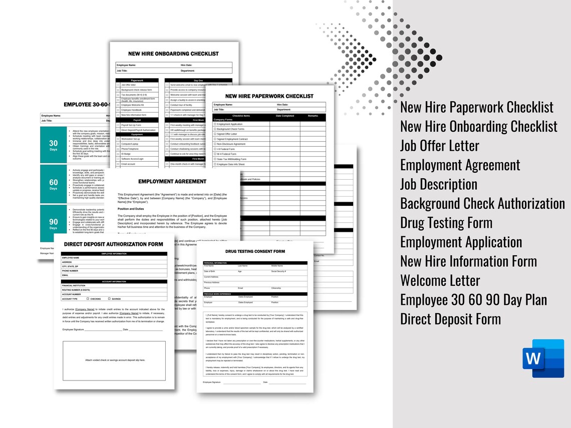 New Hire Toolkit, Employee Onboarding, Job Offer, New Hire Checklist ...
