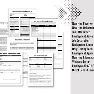 New Hire Toolkit, Employee Onboarding, Job Offer, New Hire Checklist ...