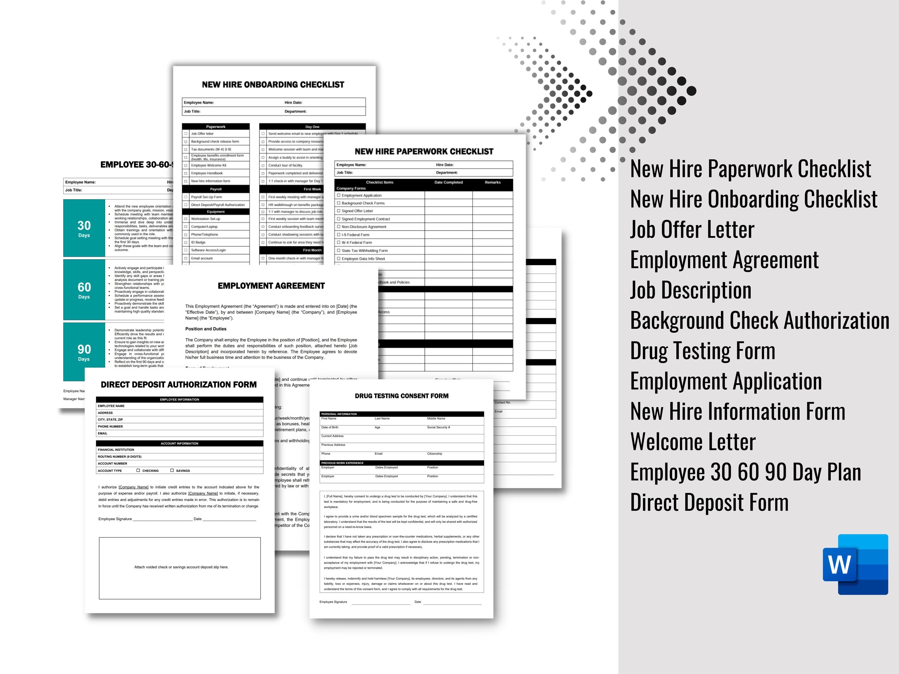 New Hire Toolkit, Employee Onboarding, Job Offer, New Hire Checklist ...