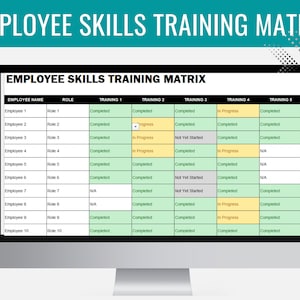 Employee Skills Training Matrix | Training Matrix, Skills Matrix ...