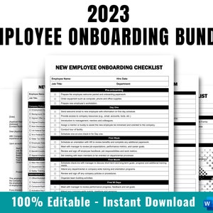 Employee Onboarding Bundle Job Offer New Hire Checklist New - Etsy