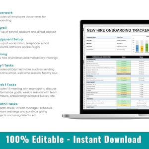 New Hire Checklist, New Hire Packet, New Hire Onboarding, Job Offer ...