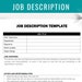 Job Description Template, Job Description Form, Company Job Summary ...
