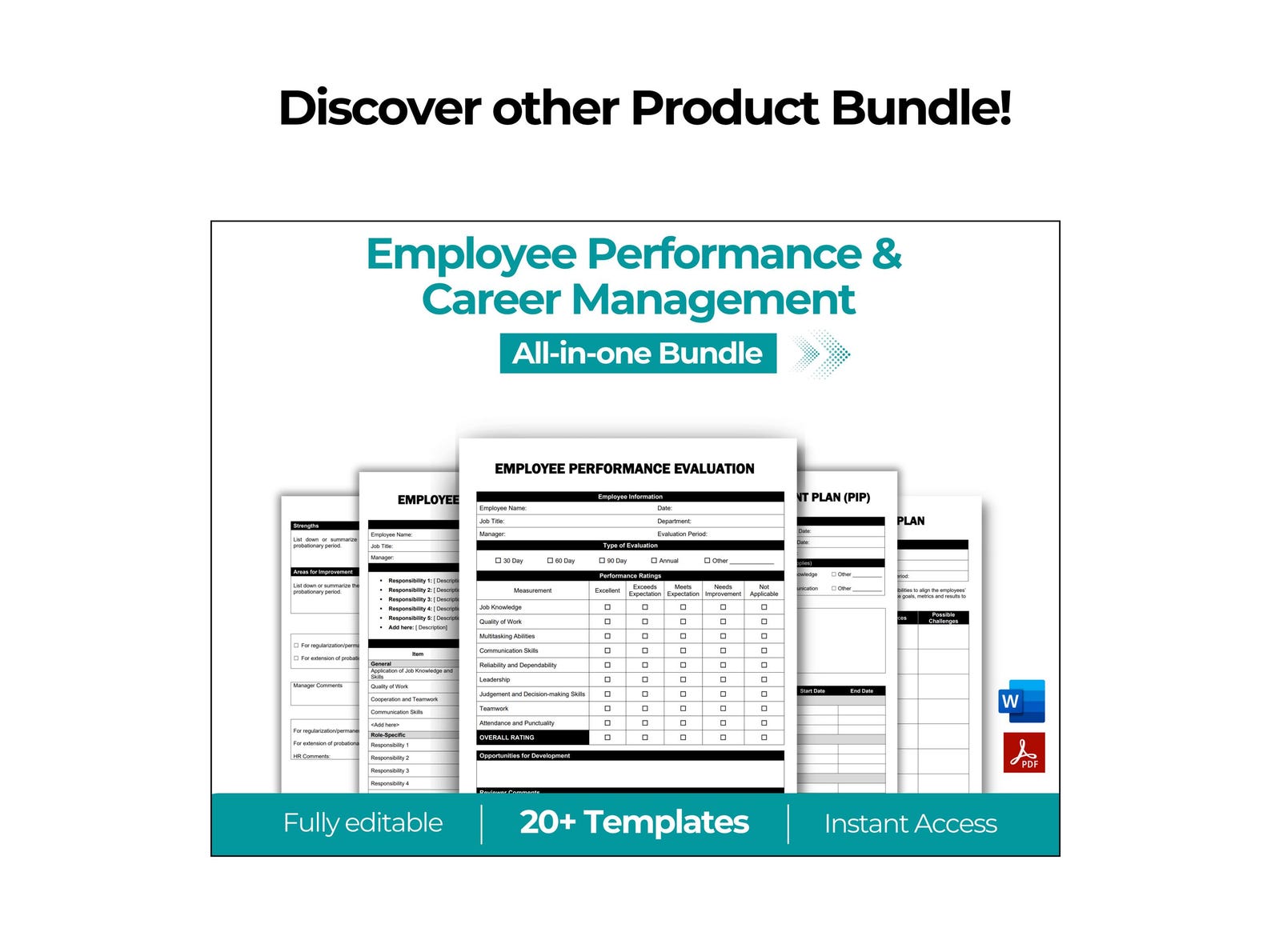 Performance Improvement Plan Template, Employee Performance, Employee ...