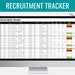 Recruitment Tracker Template, Applicant Tracker, Interview Tracker, Recruiting Tracker ...