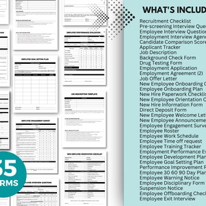 Employee Onboarding Bundle Job Offer New Hire Checklist New - Etsy