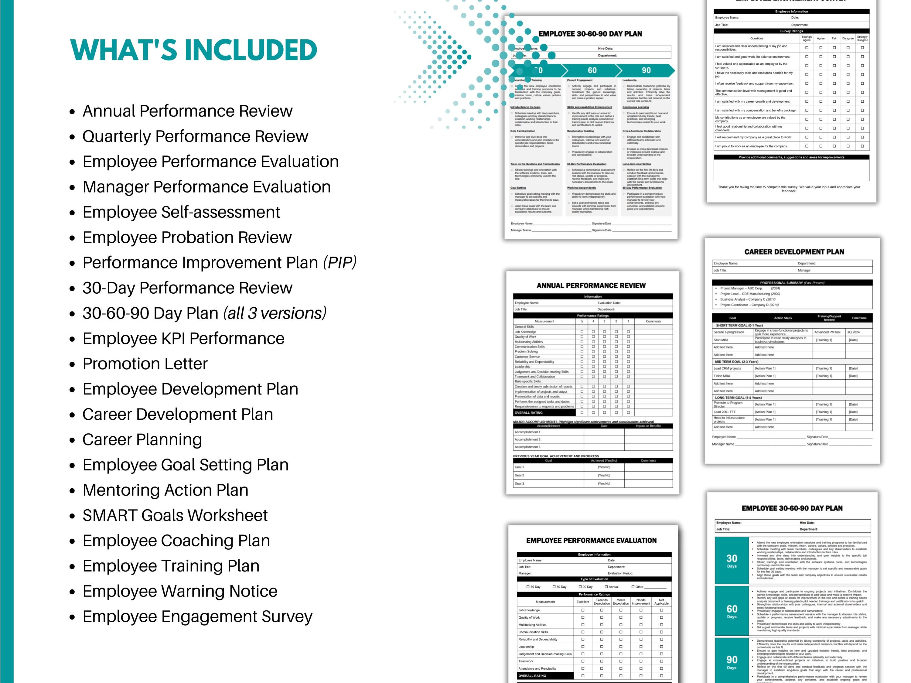 Employee Performance Bundle, Employee Performance Evaluation ...