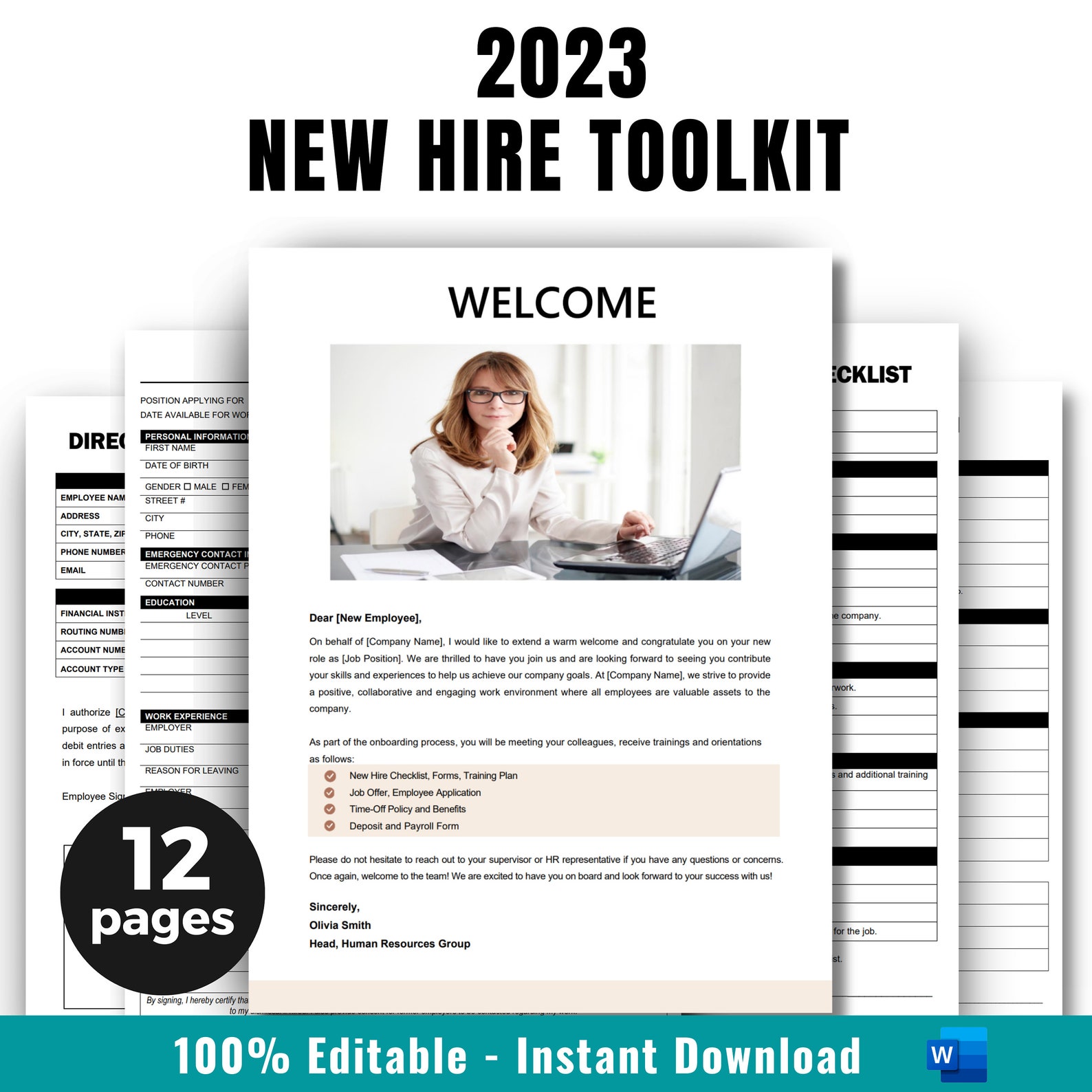 New Hire Toolkit Employee Onboarding Job Offer New Hire - Etsy