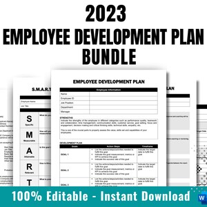 Employee Development Plan Bundle SMART Goals Goals - Etsy