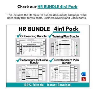 Employee Onboarding Bundle, Job Offer, New Hire Checklist, New Hire ...