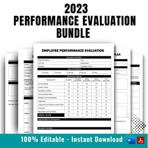 Employee Performance Bundle Employee Performance Evaluation - Etsy