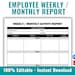 Employee Daily & Weekly Activity Report Template, Daily Work Report ...