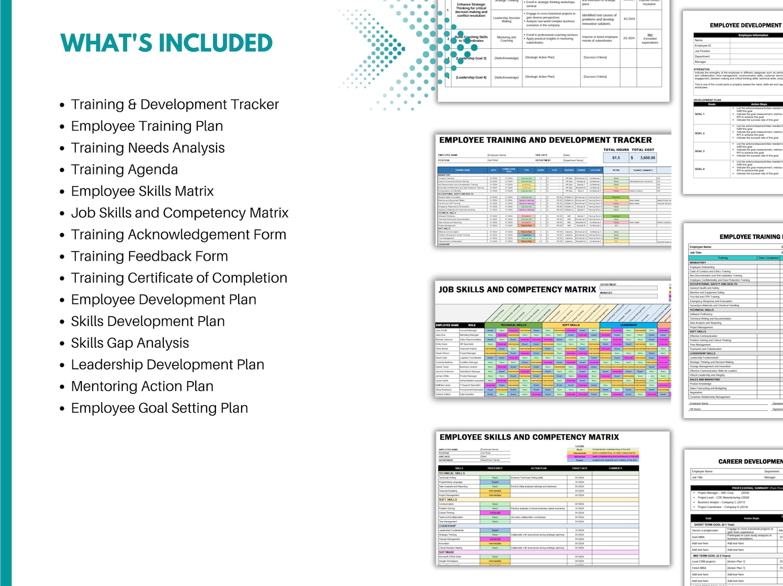 Employee Training Bundle, New Hire Training Plan, Training Checklist ...