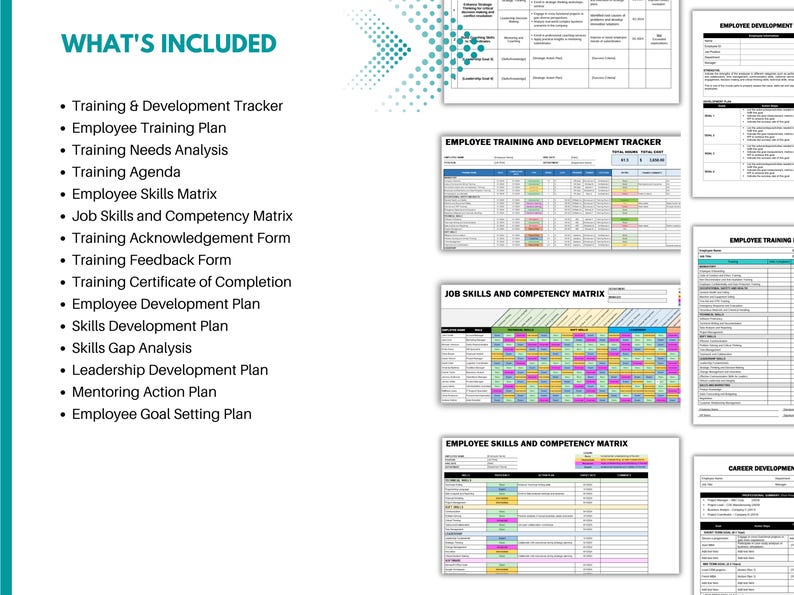 Employee Training Bundle, New Hire Training Plan, Training Checklist ...